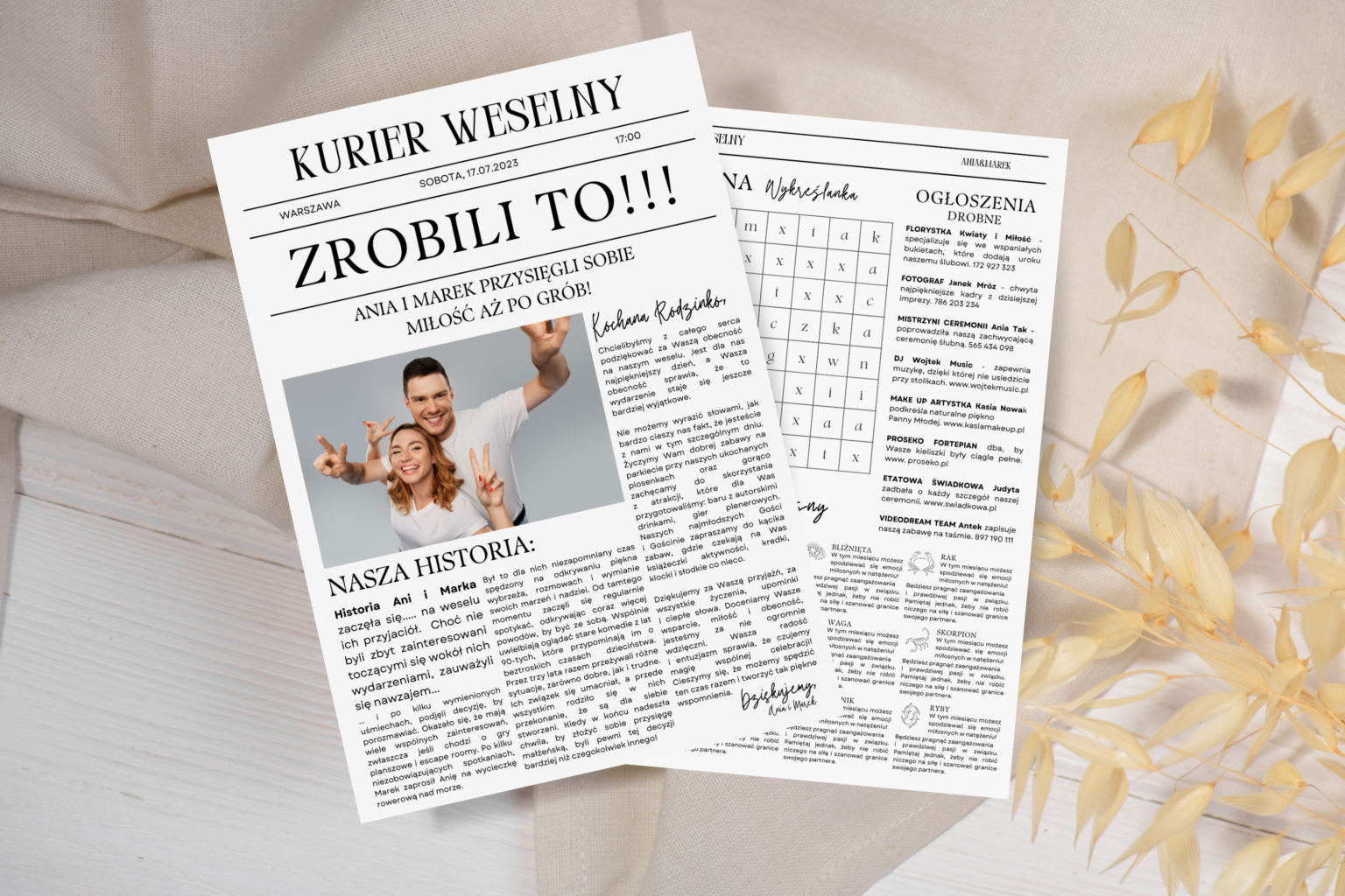 Darmowa Gazeta Ślubna - Etatowa Świadkowa